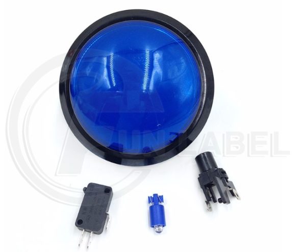 100mm Round Push Button Arcade Game Machine Transparent Round Led Push ...