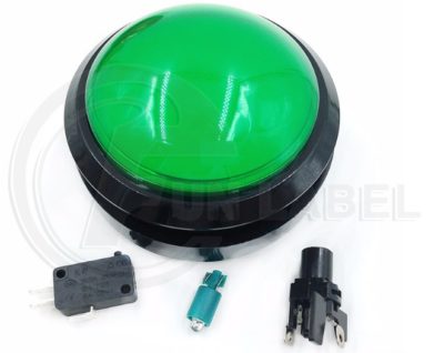 100mm Round Push Button Arcade Game Machine Transparent Round Led Push ...